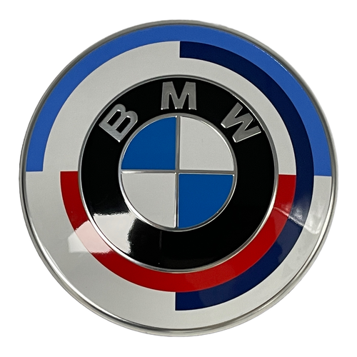 Genuine BMW 50 Year Heritage Roundel Badge Emblem 82mm Front Rear Hood ...