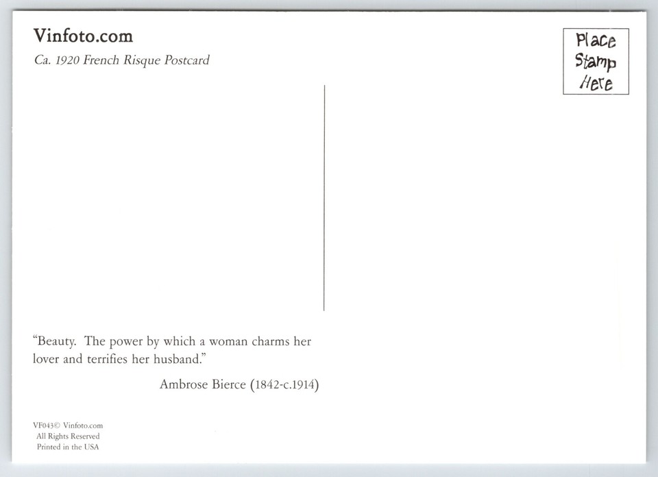 Postcard 1920s Style French Female Model Risqué Cheeky Woman Mirror Reflection | eBay