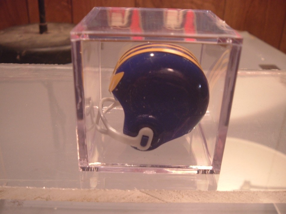 Michigan Wolverines Mini Gumball Football Helmet Display Cube | eBay