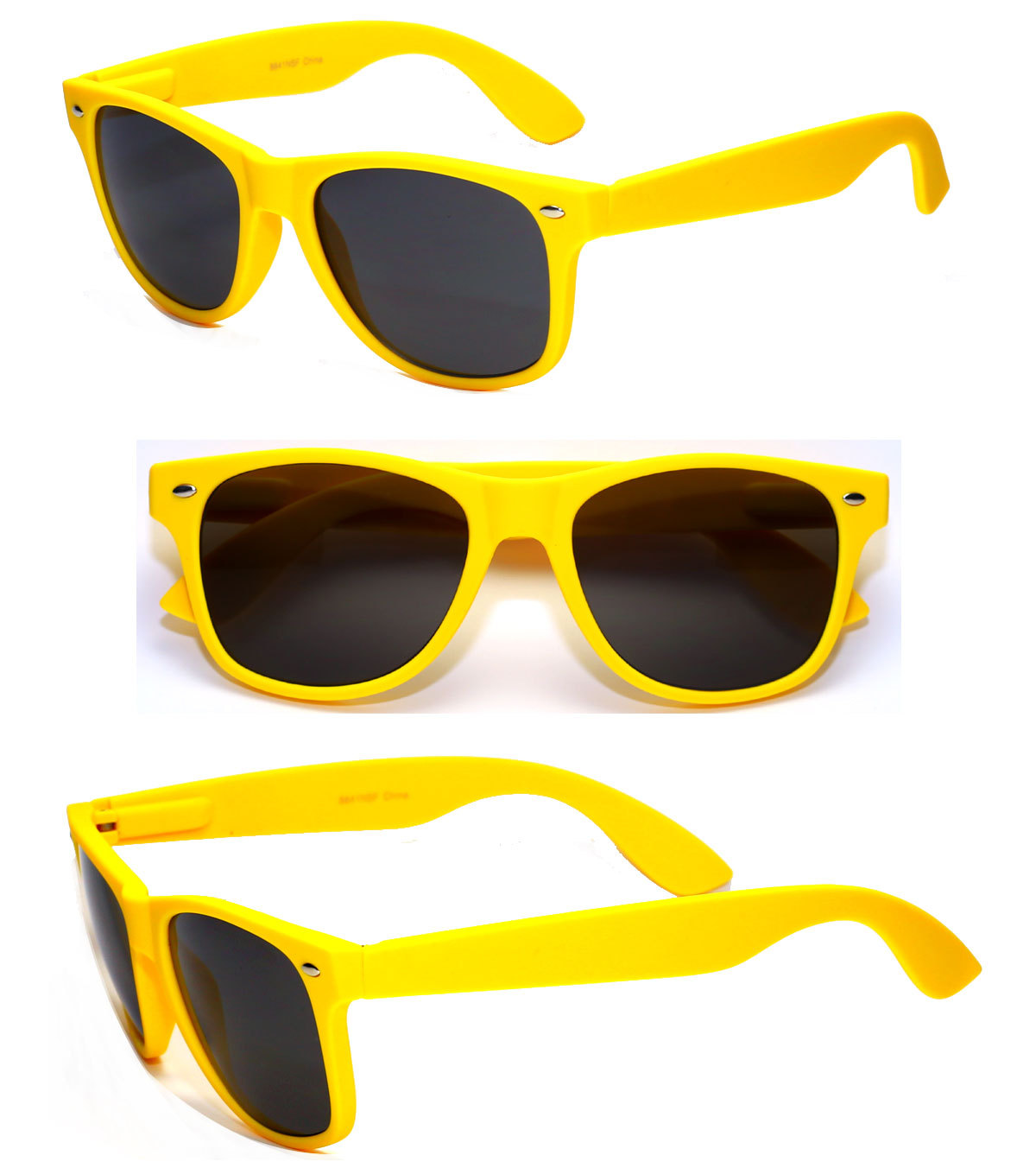 Retro Classic Square Frame Designer Sunglasses - Yellow WF12 | eBay