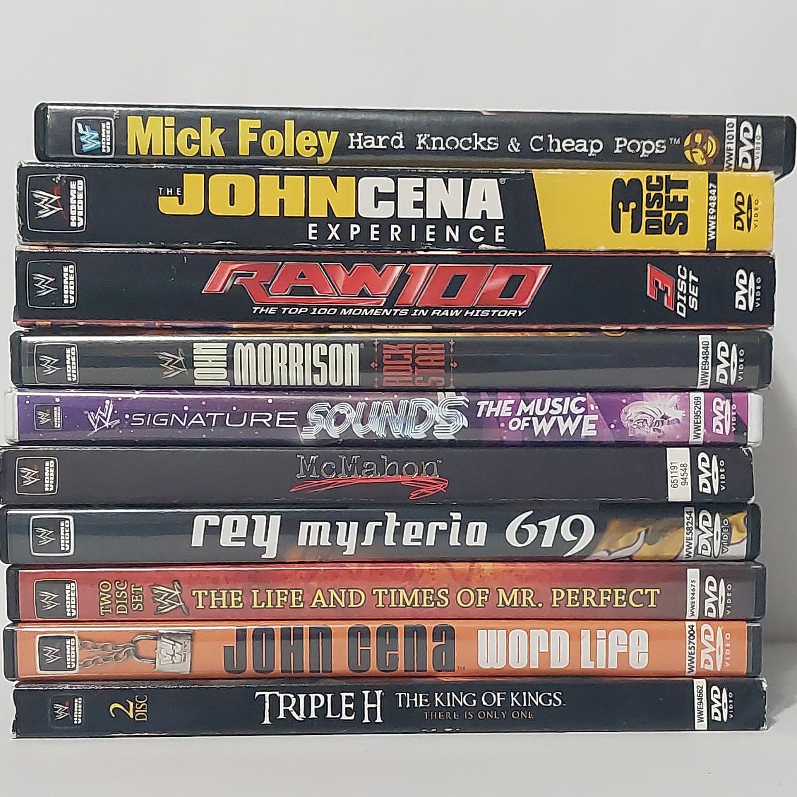 WWF WWE Wrestling DVD Lot Of 10 Free Shipping | eBay