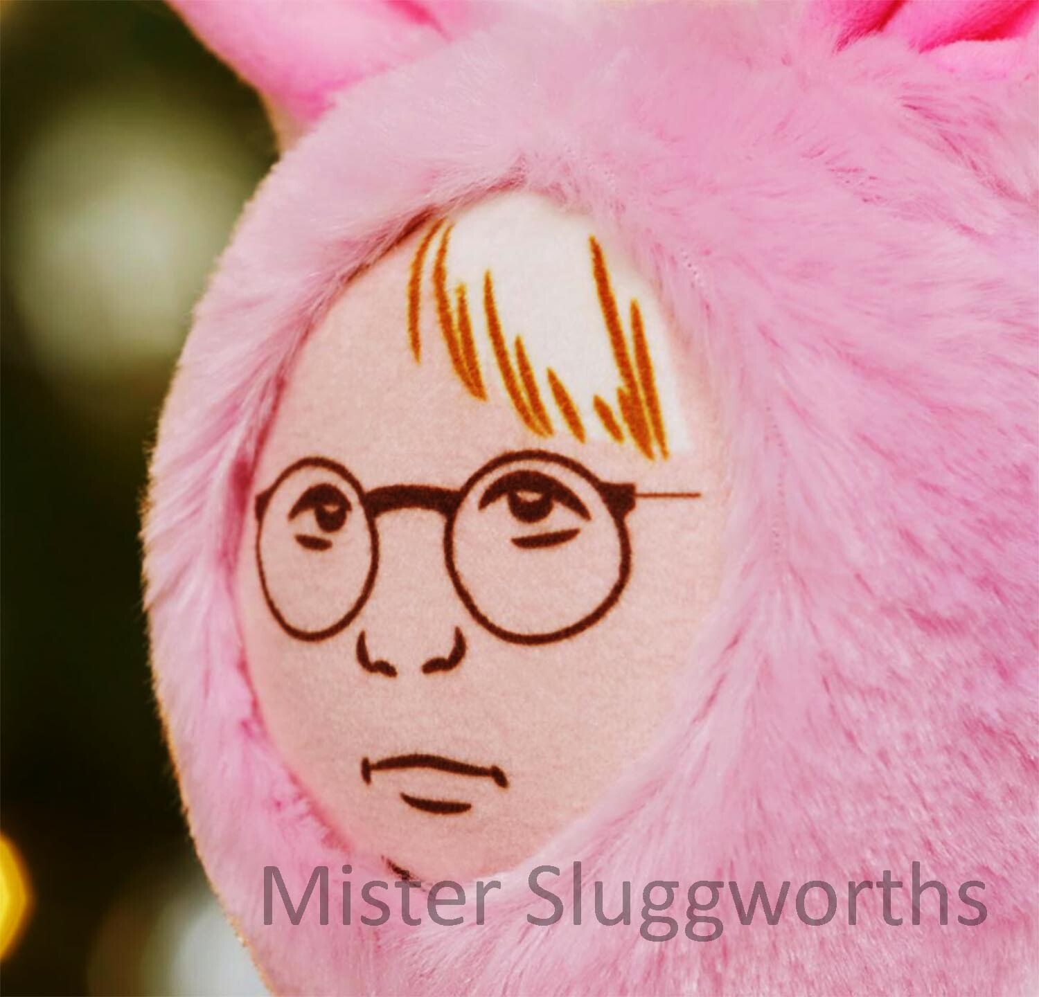 NEW Christmas Story Animated Side Stepper Ralphie Pink Bunny Suit SOLD ...