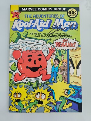 Adventures Of Kool-Aid Man #3 Marvel Comics 1985 Signed w/ COA by Jim ...