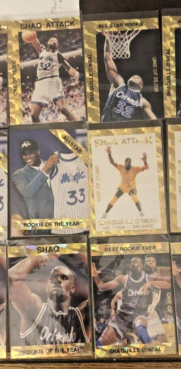Shaq All Star Rookie Promo Complete Set of 6 cards; Production limited ...