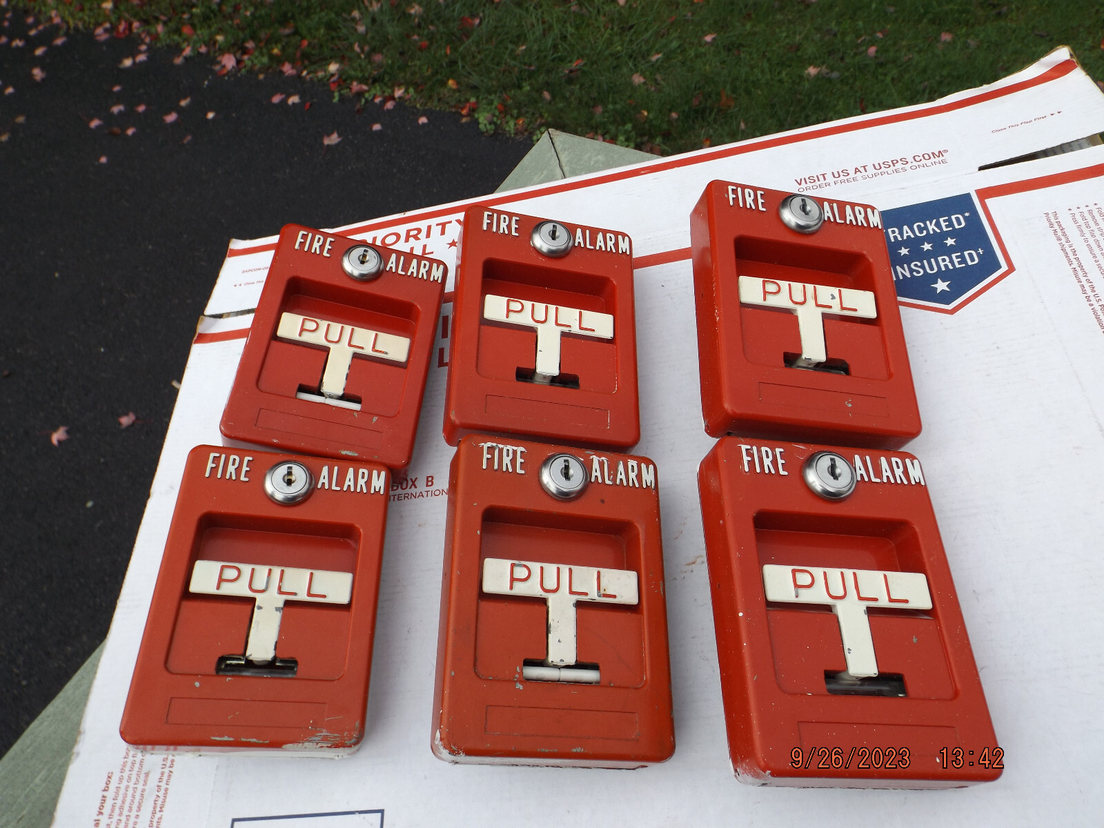 (1) **Used** AAMES Security SP-1 Fire Alarm Pull Station..**Only One On ...