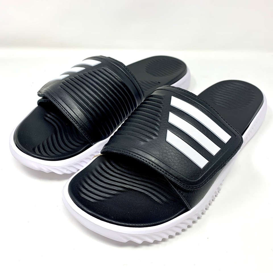Adidas Alphabounce Slide 2.0 Sandals Black White Men’s 12 GY9415 | eBay
