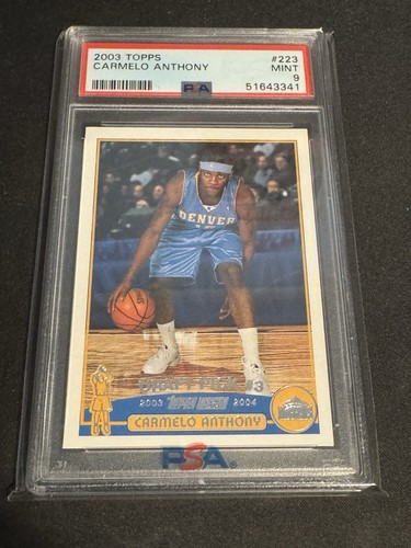 CARMELO ANTHONY 2003 TOPPS #223 ROOKIE CARD RC PSA 9 MINT NBA FUTURE ...