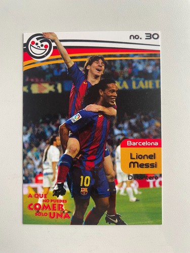 Lionel Messi Ronaldinho Rookie Sabritas 2004 Mexico Barcelona | eBay