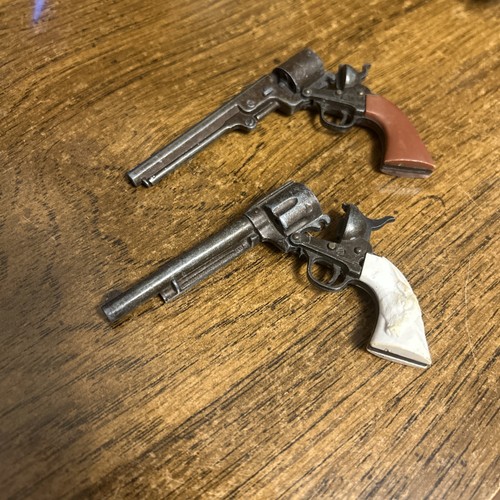 Vintage Miniature Toy Colt Revolver/Pistols, White Bull Head Grip ...