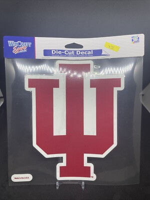INDIANA HOOSIERS LOGO 8"X8" COLOR DIE CUT DECAL NEW WINCRAFT 👀 | eBay