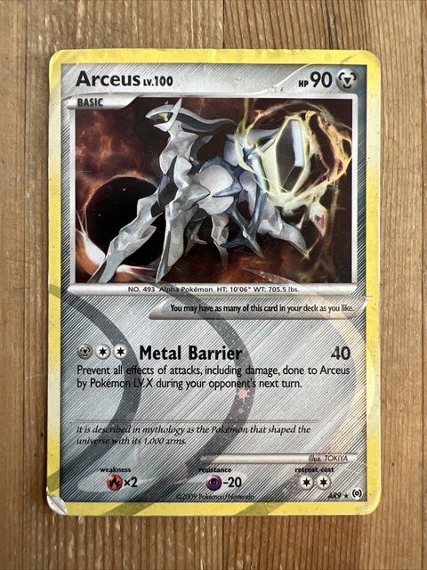 Pokémon TCG Arceus Arceus AR9/9 Holo Holo Rare for sale online | eBay