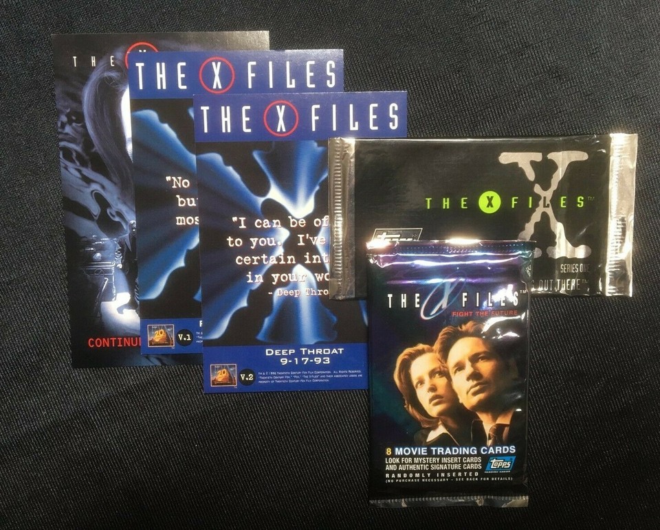 "The X-FILES" COLLECTOR'S ASSORTMENT Promo Leaflets TRADING CARDS "THE ...