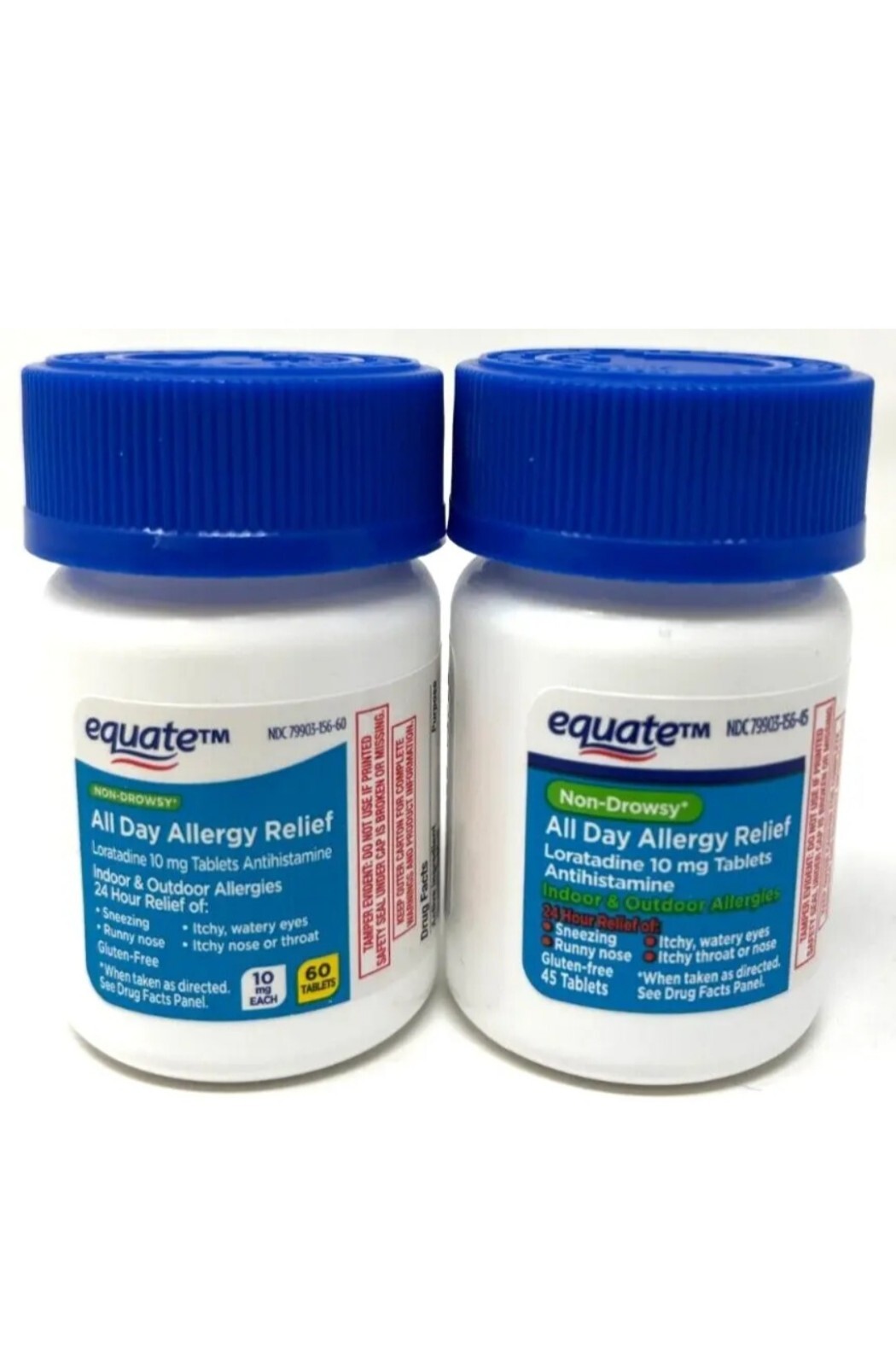 Equate Allergy Relief Loratadine Tablets 10 mg, Antihistamine, 45 Ct ...