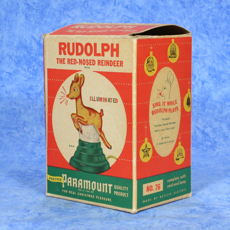 Box for 1949 RUDOLPH THE RED-NOSED REINDEER LIGHT by Paramount RARE! | eBay