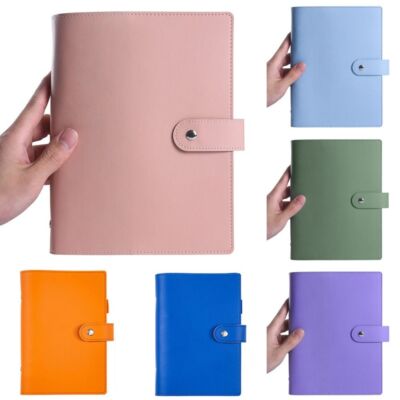 A5 A6 Notebook Cover 6 Ring Binder Clip-On Notebook Loose Leaf Notebook ...