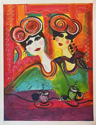 Barbara Katz Bierman "Girlfriends" 2012, Lithograph signed 28/400 ...