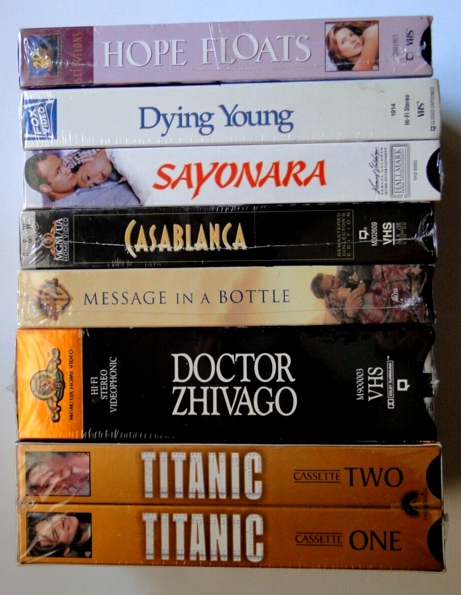 Lot of 7 New VHS Movies | eBay