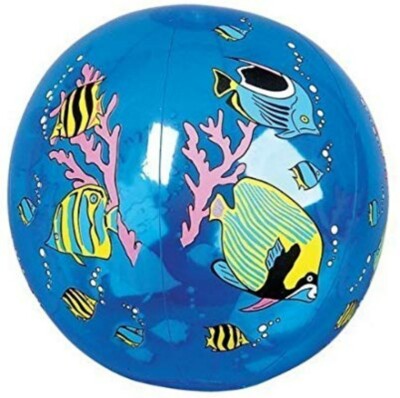 Fish Sea Animal Beach Balls 16" Inflatable Ball Prize Birthday Toy ...