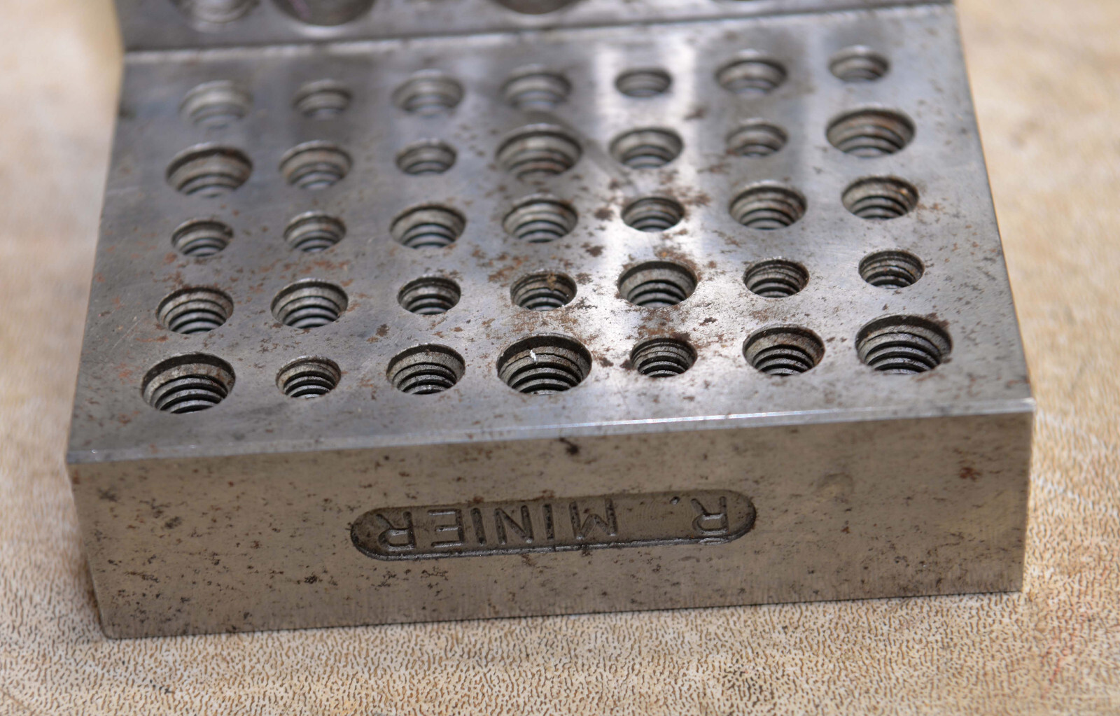 Precision angle plate R. Minier machinist lathe mill block tapped holes ...