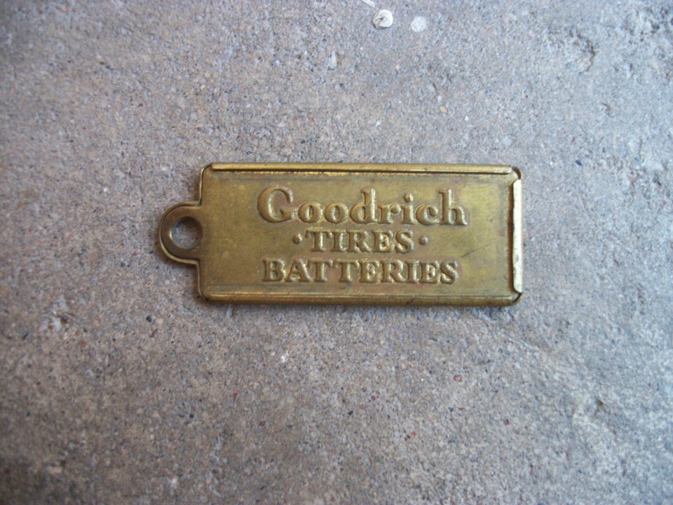 1940 California BFG BF Goodrich license plate DAV style tag key fob ...