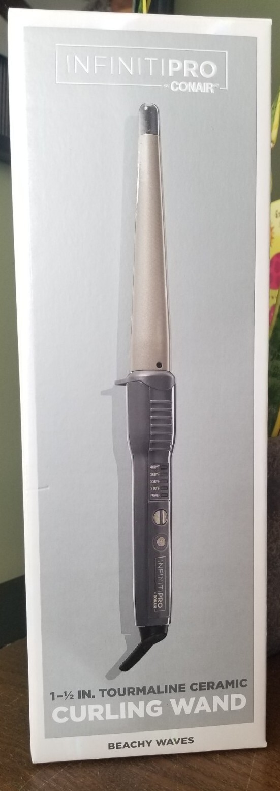 Infiniti Pro by Conair Tourmaline Ceramic Curling Wand; 1-inch - 1/2 ...