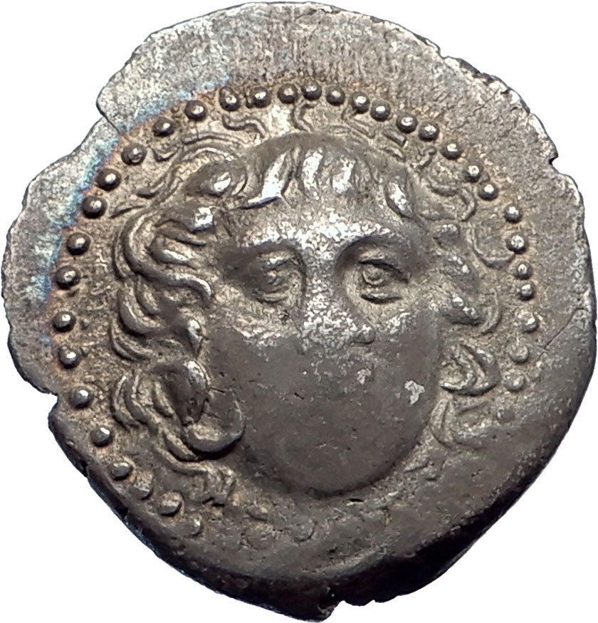 HALIKARNASSOS in CARIA Authentic Ancient 150BC RARE Silver Greek Coin ...