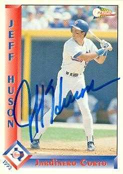 Jeff Huson autographed Baseball Card (Texas Rangers) 1993 Pacific #312 ...