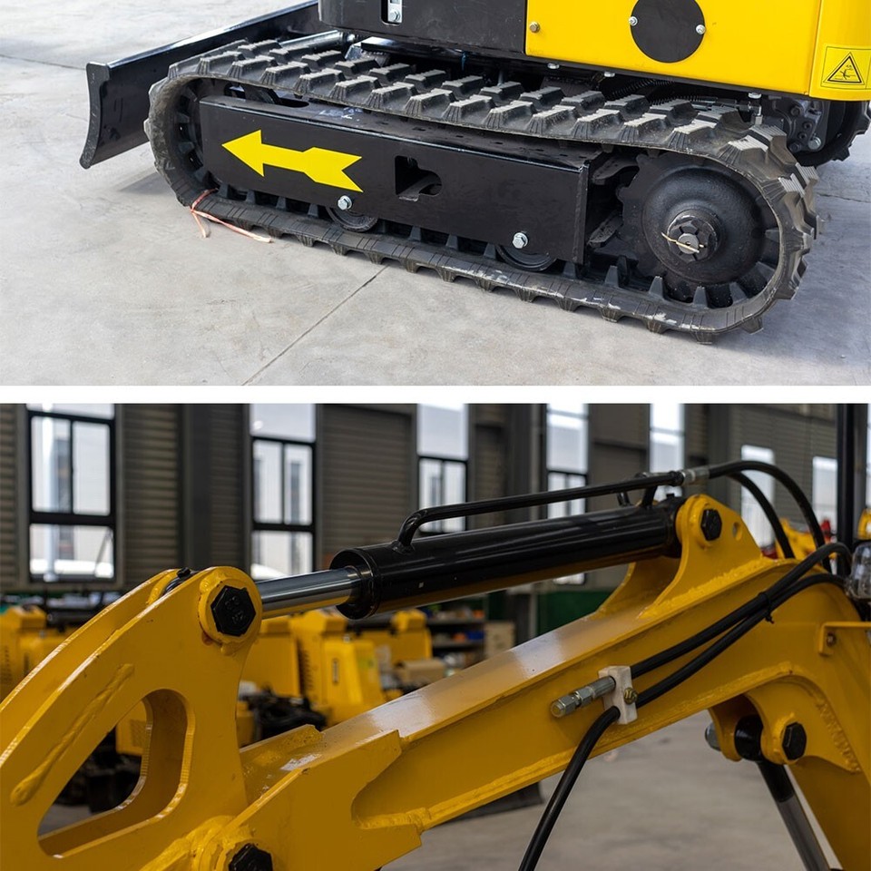 One Ton Mini Excavator Track Digger with Kubota Diesel Engine | eBay