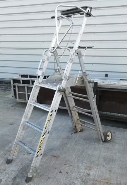 Centaure PL4/7 Podium Ladder 4-7 Steps Safety Platform | eBay UK