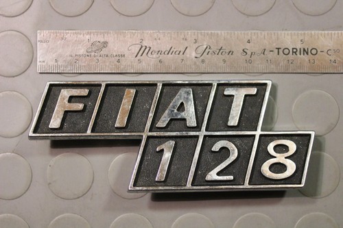 Badge Scritta Logo Emblema Auto Epoca FIAT 128 CROMODORA 1974 4214660 ...