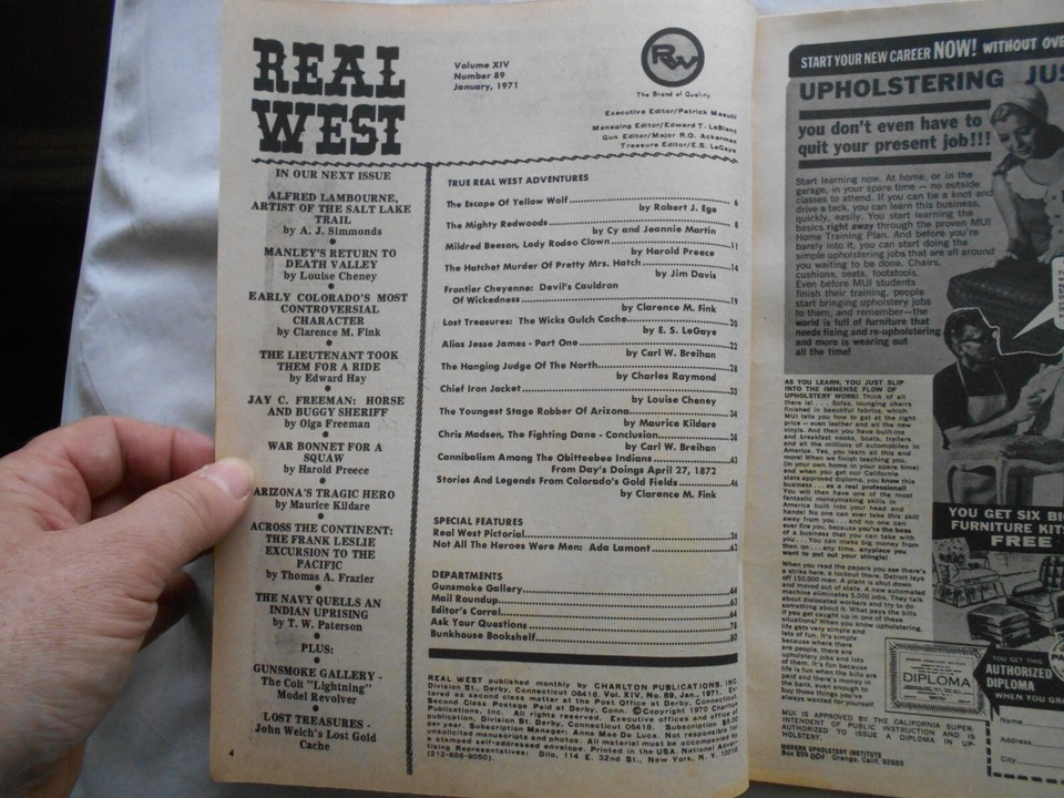 REAL WEST MAGAZINE -JANUARY,1971 | eBay