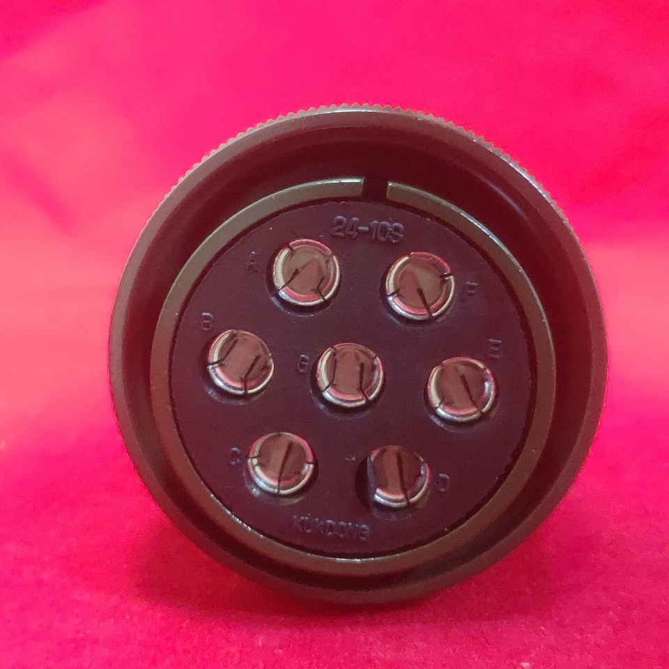 KUKDONG MS3106A-24-10S Circular MIL SPEC Connector Straight Plug 7 Pin ...