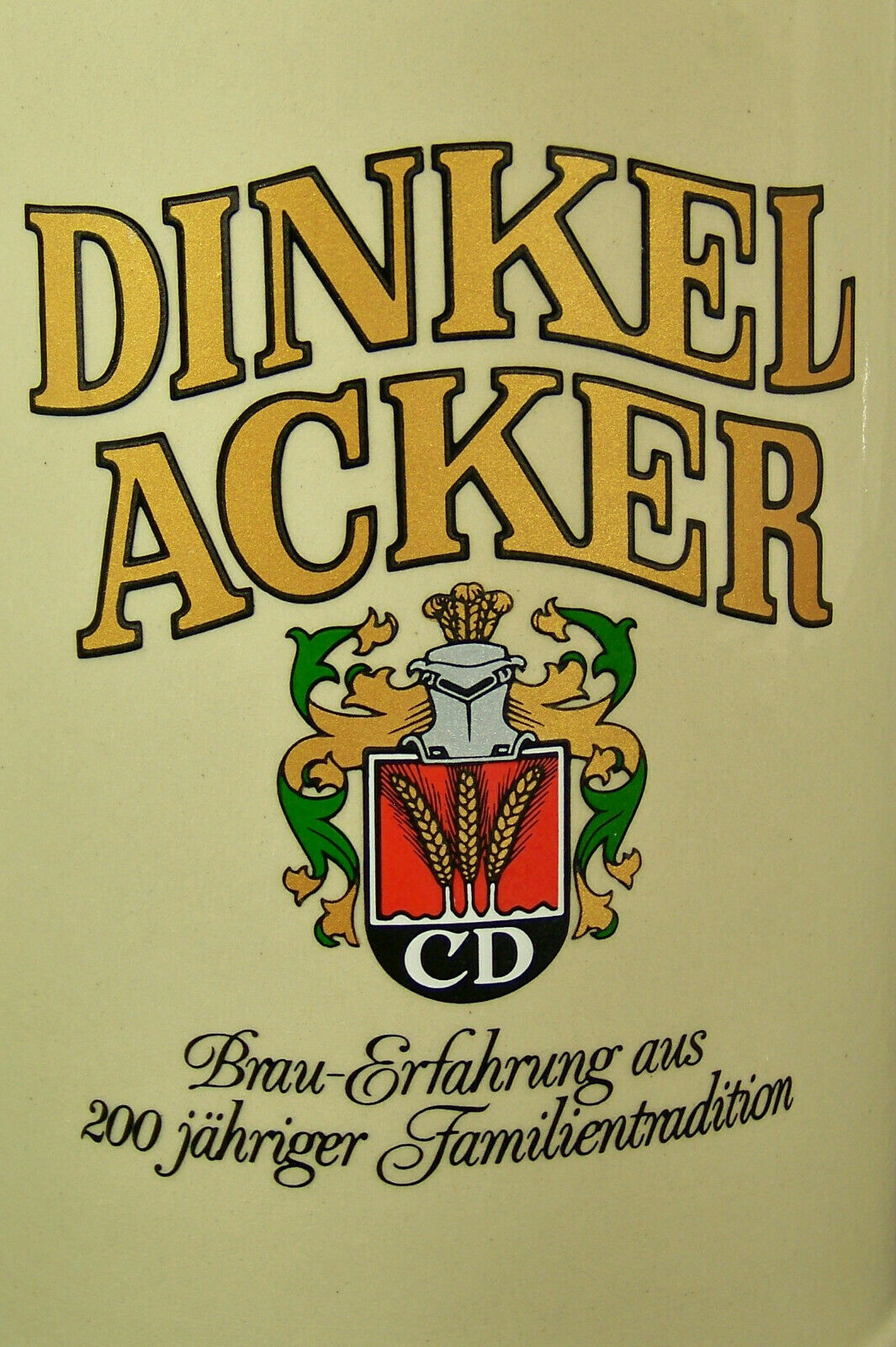 EUC!! 1 Liter Beer,Bier,Mug Stein with Handle,DINKEL ACKER,200 Years ...