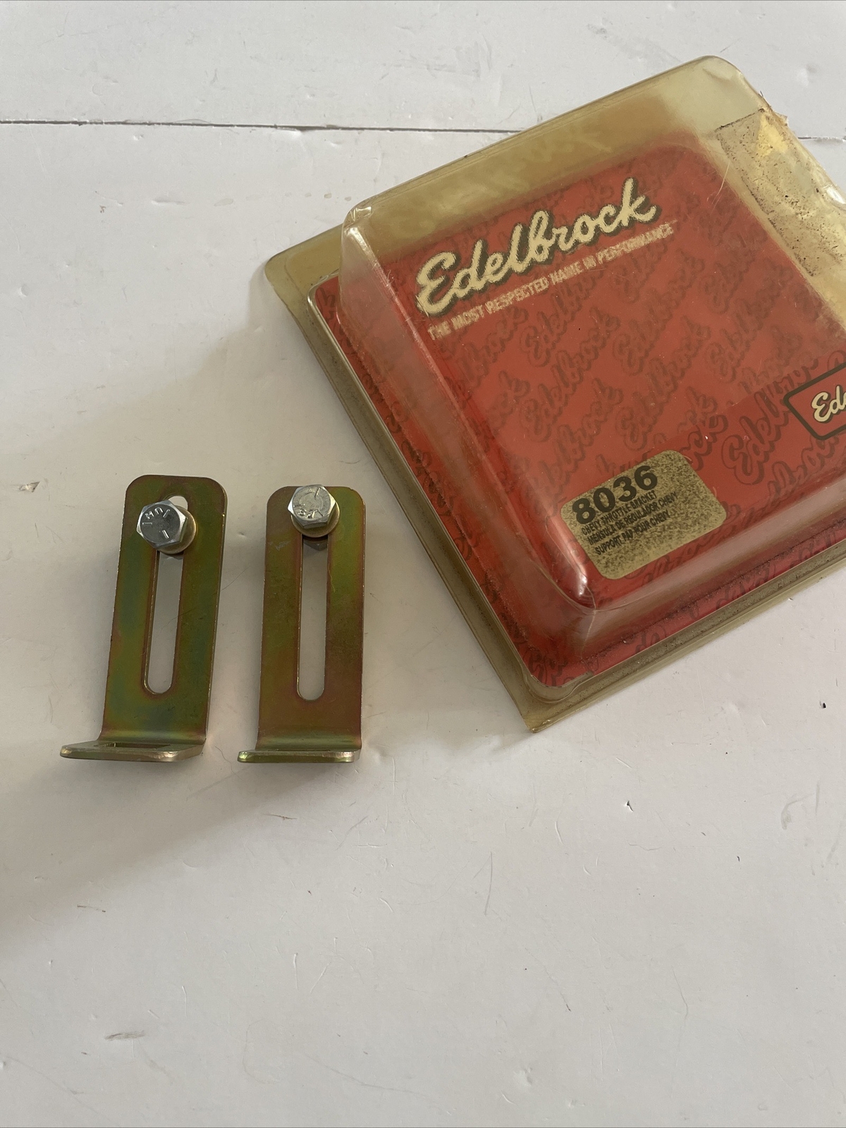 Edelbrock SBC Throttle Auto Trans Kickdown Brackets - 8036 Partial Open ...