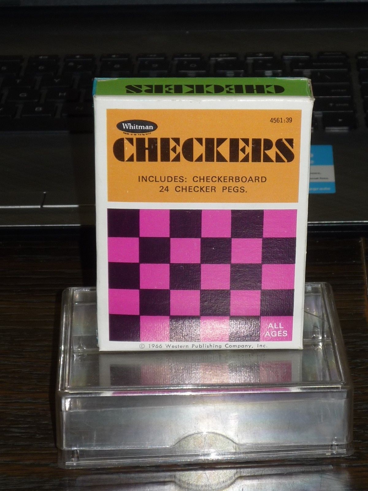 Whitman MINI Checker Board Game 1966 Whitman Publishing Co.W/PLASTIC ...