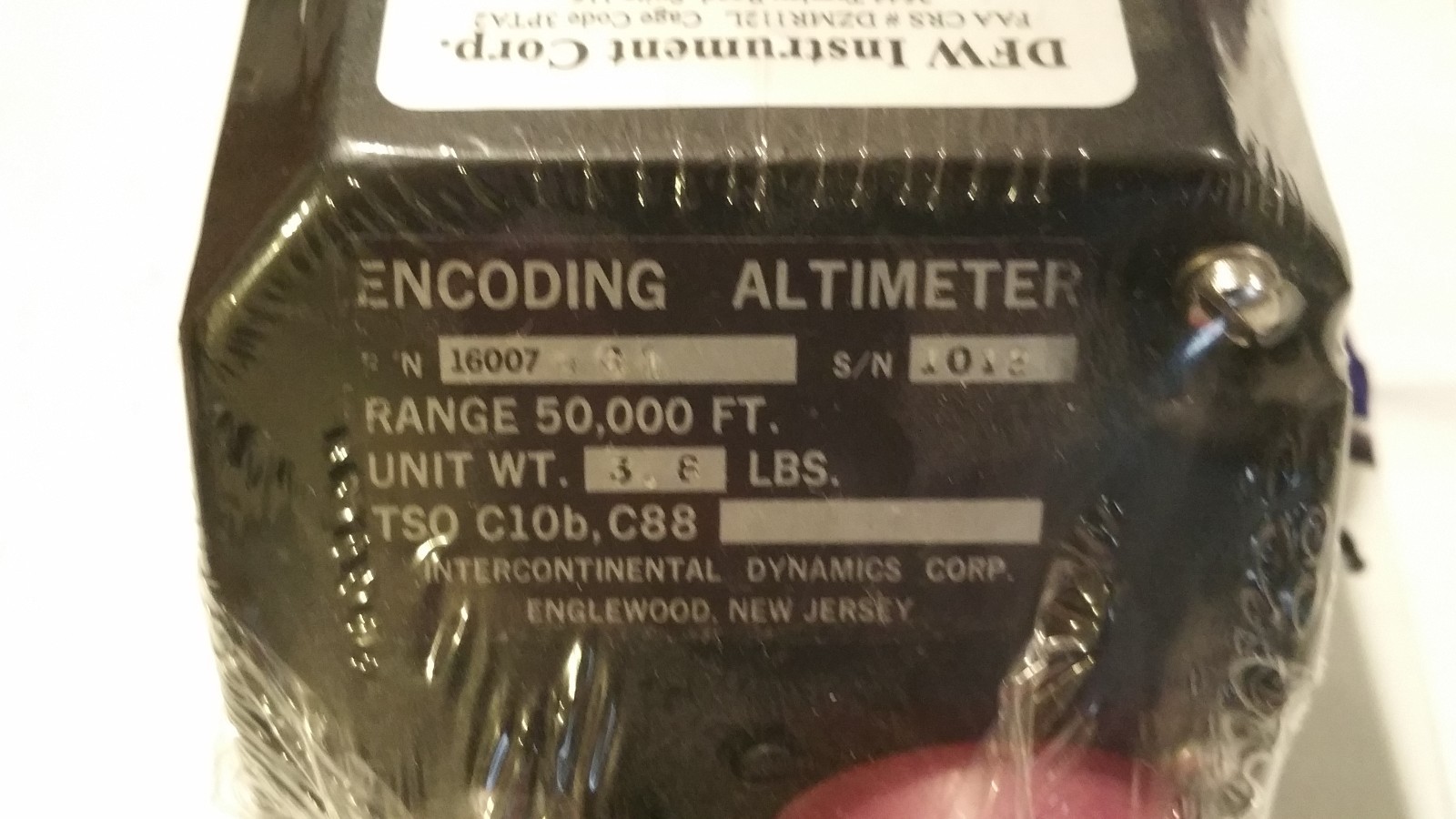 ENCODING ALTIMETER, 16007161, 518-16007-161, fresh 8130 1/15 | eBay