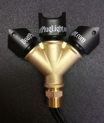 BLUE YK3B LED Boat Drain Plug Light Triple Head Design | 3400 Lumens ...