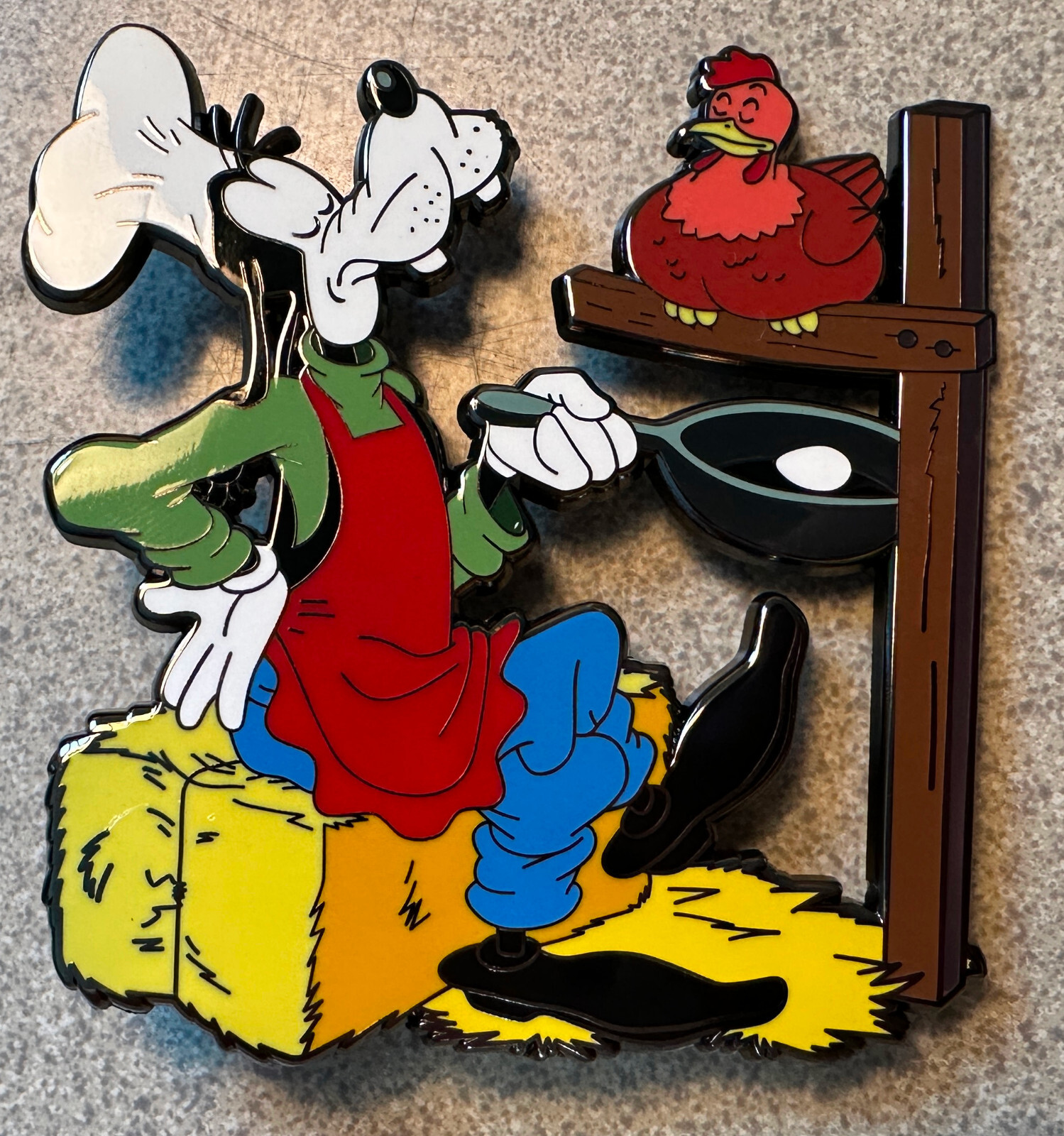 PIN GOOFY WAITING FOR HENS EGG TO FRY 3 JUMBO FANTASY | eBay