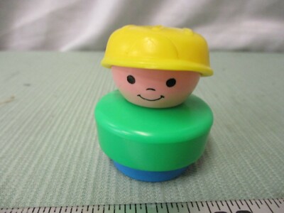 Fisher Price Little People Chunky Jumbo Boy Man Construction Hard Hat ...