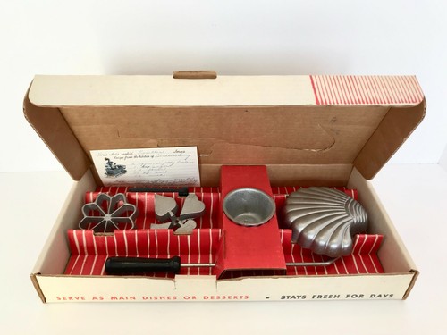 Vintage Hirco Patty-Pac Party Shell and Waffle Molds with Handles 6 Pc ...