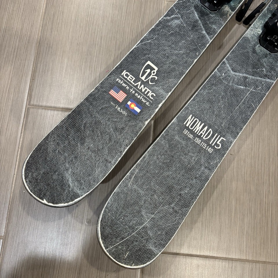 Icelantic NOMAD 115 181cm Skis w/ Salomon STH 13 MNC Bindings | eBay