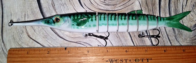 #GM GREEN MACKEREL COLOR NEEDLEFISH FISHING LURE BY CCL 8.5 inches 2 Oz ...