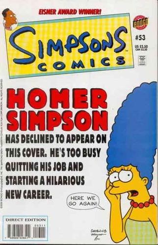 Simpsons Comics #53 VF/NM; Bongo | Ned Flanders 1 Back Cover - we ...