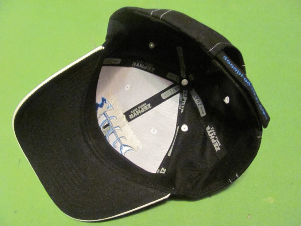 Zephyr - Dry as a Bone Fish Logo Adjustable Strap Back Baseball Hat/Cap ...