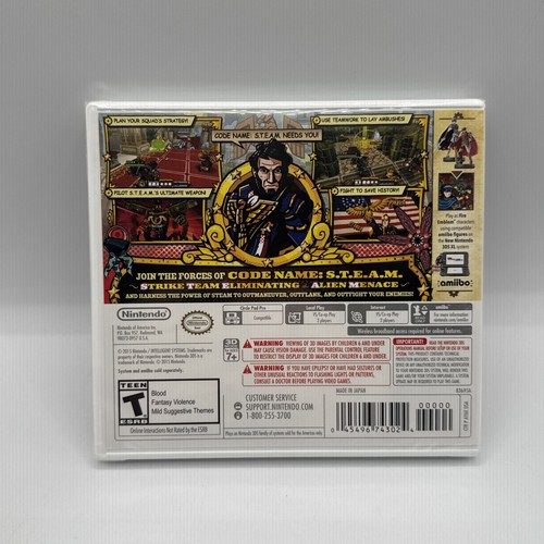 Code Name: S.T.E.A.M. (STEAM) | NINTENDO 3DS - 🔥BRAND NEW & SEALED🔥 | eBay