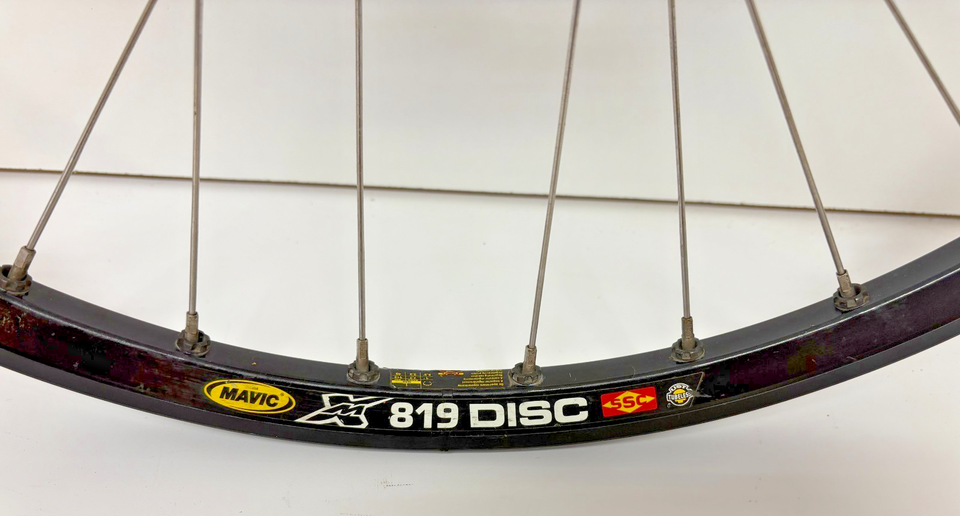 Mavic XM 819 Disc Tubeless Black Aluminum 26" Front Wheel DT Swiss HuGI ...