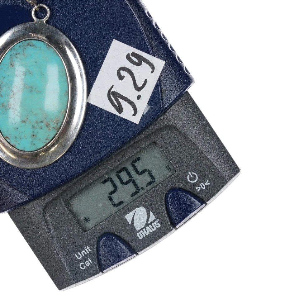 Tom Sam Navajo Sterling and turquoise pendant | eBay
