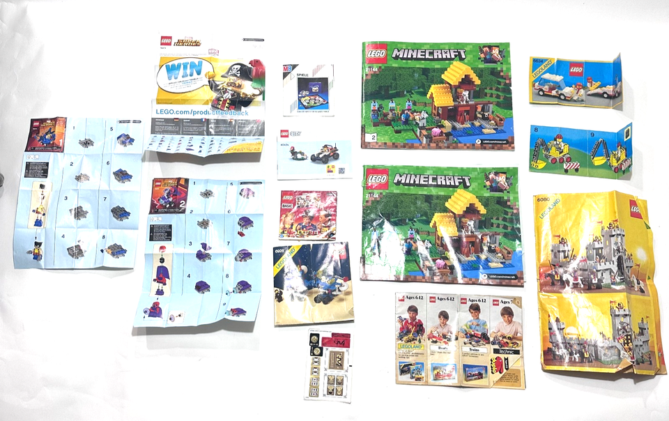 LEGO Instruction Manuals Booklets Catalogs Lot Mixed Sets Ninjago Star ...