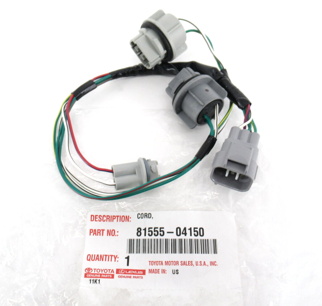 Genuine OEM Toyota 81555-04150 Rear Tail Lamp Light Socket Harness 05 ...