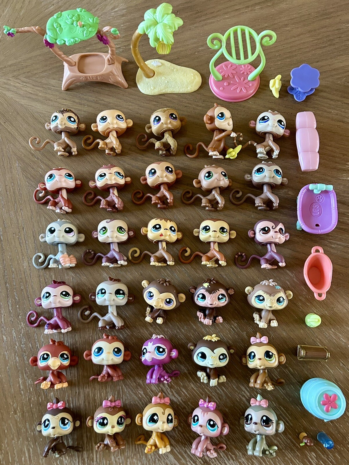 Littlest Pet Shop LPS Authentic Monkey Chimpanzee Lot (30 total) | eBay
